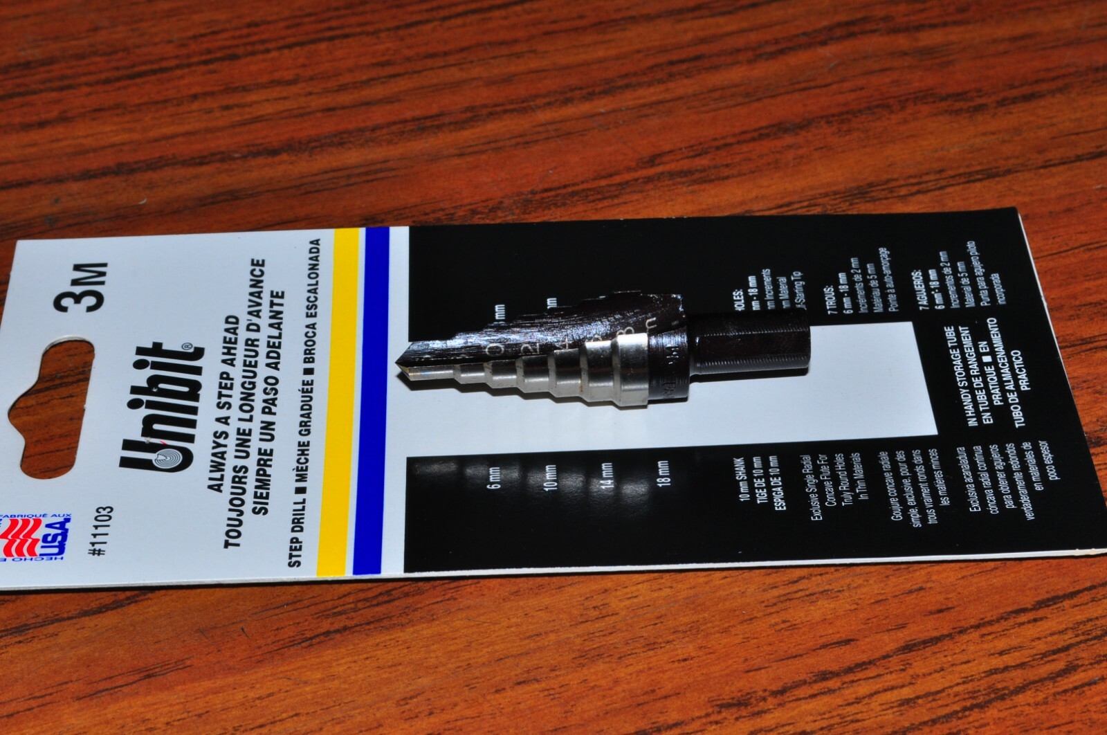 UNI BIT STEP DRILL METRIC #3M Unibit Self-Starting Stair step Bit MADE ...